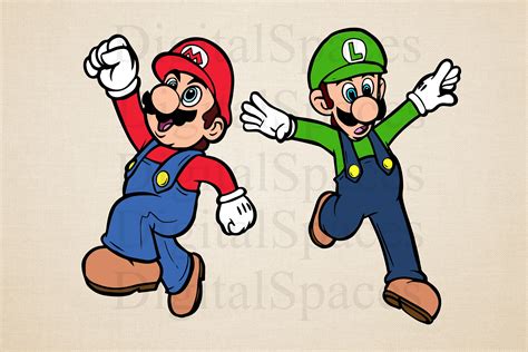 Super Mario SVG Bundle Luigi Svg Super Mario Clipart Etsy Australia