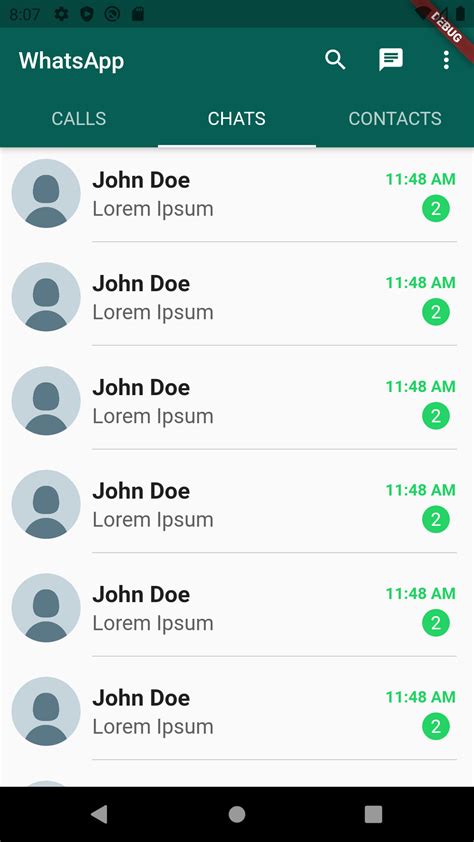 github matheusccarmo whatsapp interface flutter a personal project