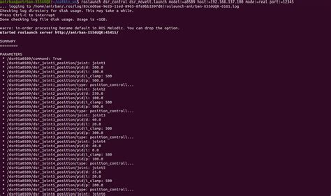 Ros Error When Connecting Doosan Robot Arm Robotics Stack Exchange