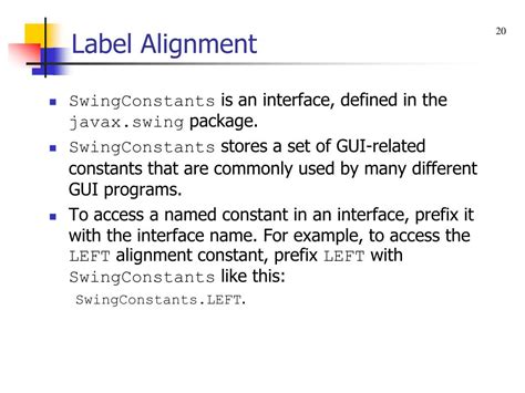 Ppt Chapter 18 Gui Programming Component Layout Additional Gui