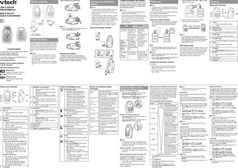 VTech Telecommunications GHz DECT Baby Monitor Parent Unit User Manual DM CIB
