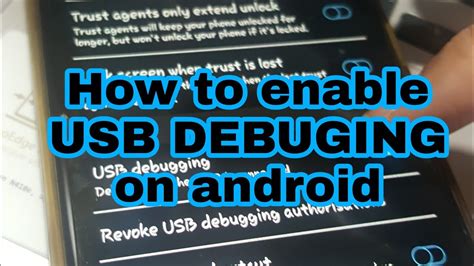 usb debugging on android tagalog instruction youtube