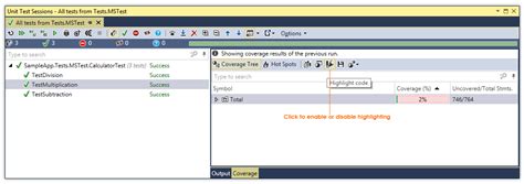 Dotcover How To Remove Code Coverage Highlighting From Your Code