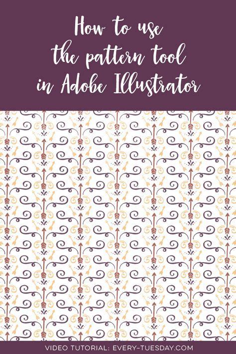 How To Use The Pattern Tool In Adobe Illustrator Every Tuesday Illustrator Tutorials
