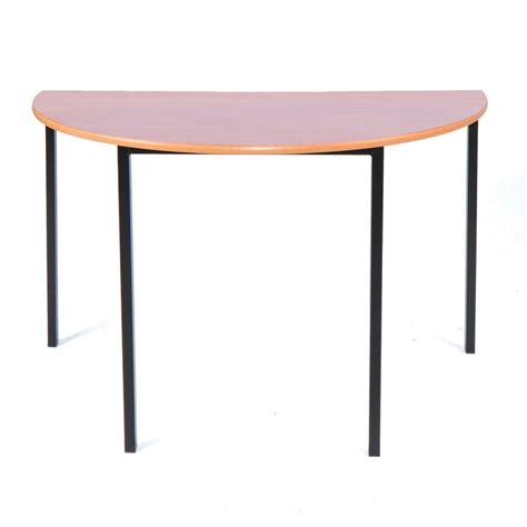 Morleys Fully Welded Classroom Table 1200diax600 Semi Circular Mdf Edg