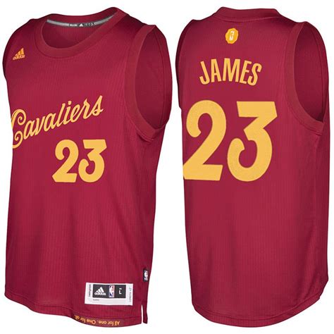 Cleveland Cavaliers Lebron James Burgundy Christmas Day Jersey