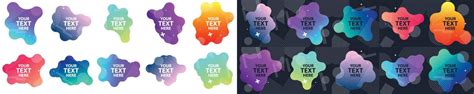 Fluid Graphic Shape Element Design Vector Background Or Liquid Gradient