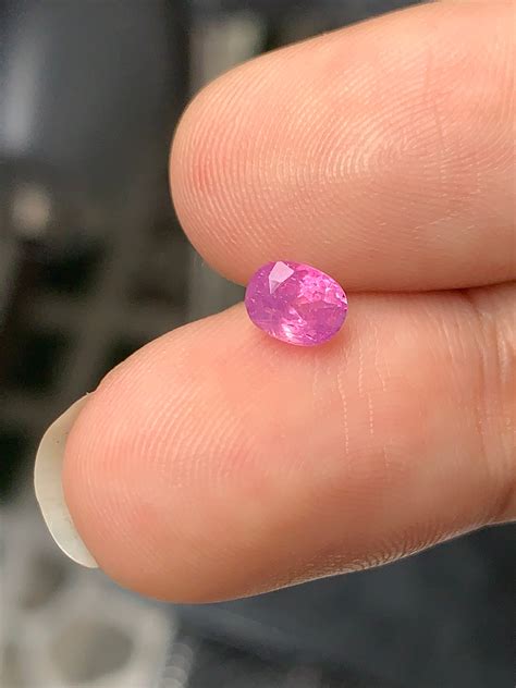 088ct Milky Pink Sapphire Opalescent Milky Pink Sapphire Padparascha