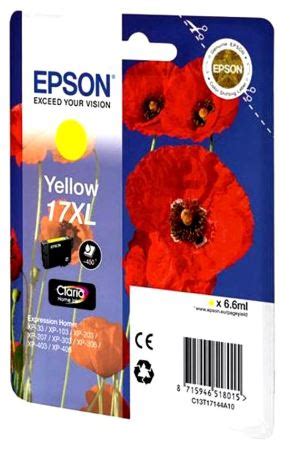 » C13T17144A10 Картридж струйный желтый для Epson Expression Home XP ...