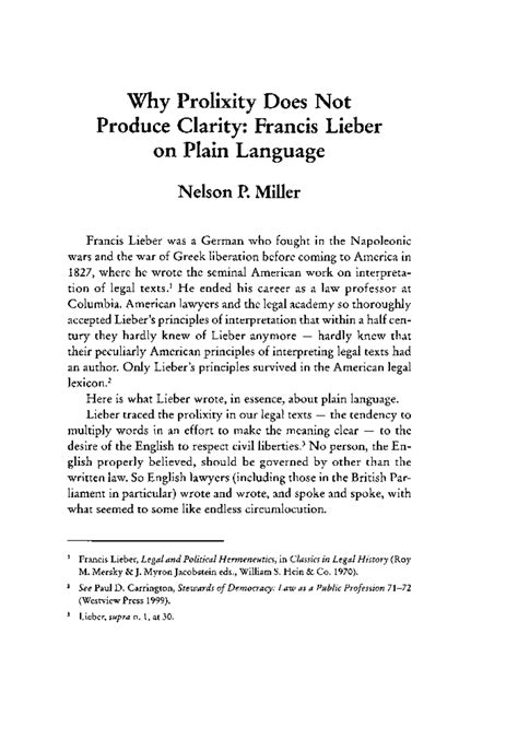 Scribes Vol11 11 Why Prolixity Does Not Produce Clarity Why Prolixity Does Not Produce Clarity