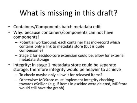 PPT Batch Metadata Update Draft PowerPoint Presentation Free