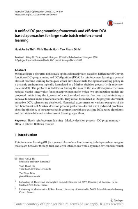 A Unified Dc Programming Framework And Efficient Dca Based Approaches For Large Scale Batch