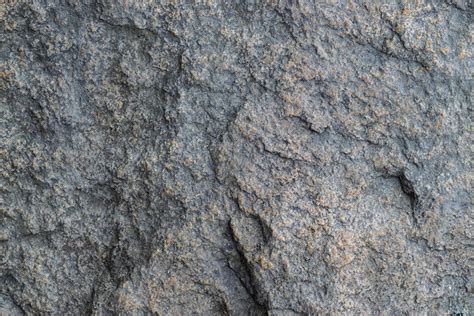 Raw Gray Granite Rock Texture Background Fragment Of Natural Stone