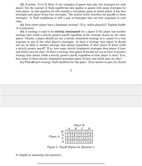 Solved 3 8 Points 3 2 3 Most Of Our Examples Of Games Chegg Com