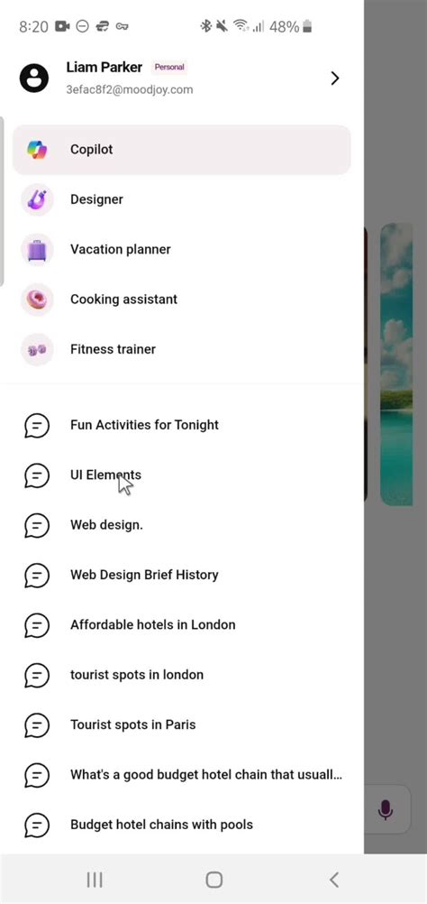 microsoft copilot using plugins flow on android page flows