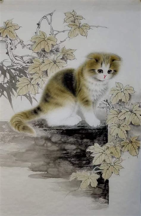 秦文轩画猫：典雅清丽，超然俗尘 知乎