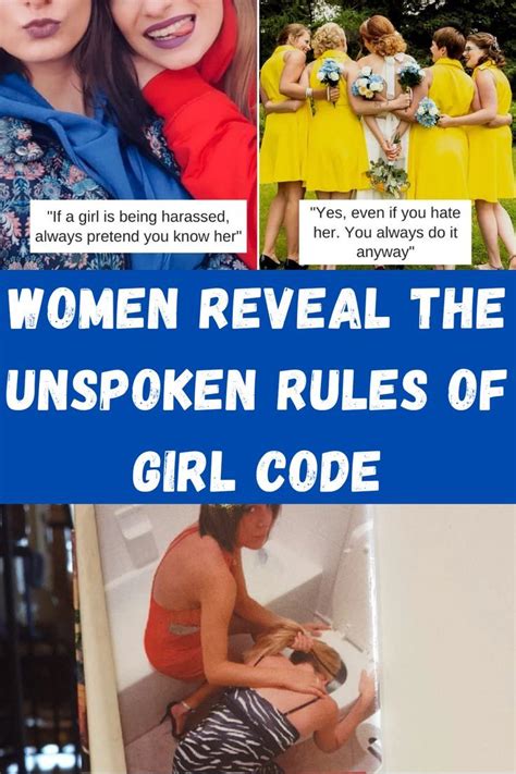 Women Reveal The Unspoken Rules Of Girl Code In 2022 Girl Code