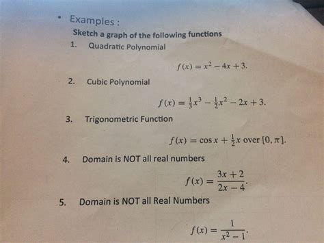 solved sketch a graph of the following functions quadratic