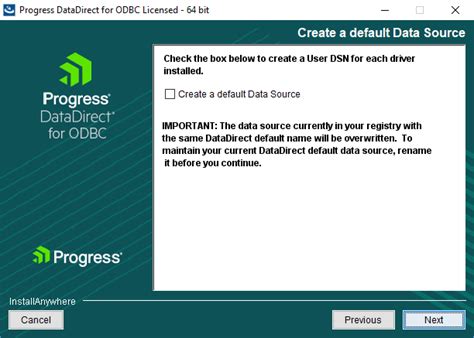getting started with the unified installer for progress datadirect odbc
