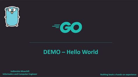 2 Golang Helloworld Demo Youtube