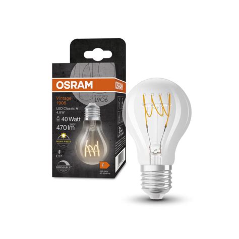 Osram Classic Led Bulb E W Filament Dim Lights Co Uk