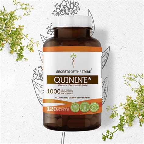 Secrets Of The Tribe Quinine Capsules Dietary Supplement Natural