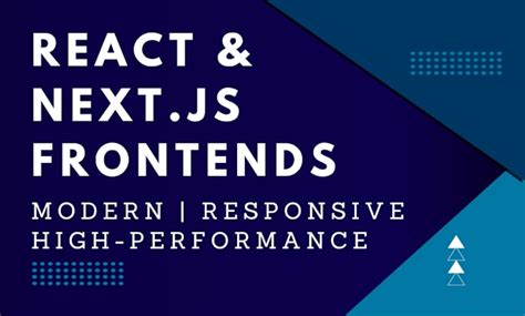 Develop Modern And Responsive React Js And Next Js Frontends By Dev