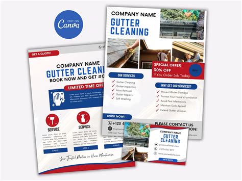 Gutter Cleaning Flyer 2024 Canva Gutter Cleaning Flyer Template
