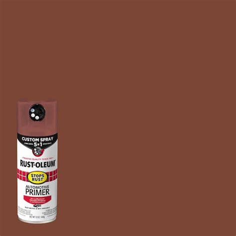 Rust Oleum Stops Rust Ounce Custom Spray In Flat Red Auto Primer Aerosol Spray Case Of