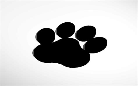 3d Design 100 Tinkercad Paw Print Tinkercad
