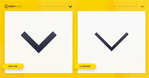 Chevron Bottom Alt Icon · Solid · Coreui Icons · Svg Javascript