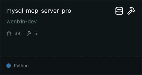 Mysql Mcp Server Glama