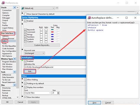 pl sql设置快捷输入，如sf 空格键输入select from plsql输入字母出现空格 csdn博客
