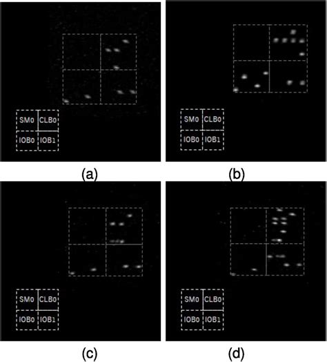 Ccd Captured Diffraction Patterns Of The 2 Bit And Circuit The 4 Bit