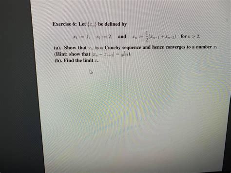 Solved Exercise Let N Be Defined By Chegg Com