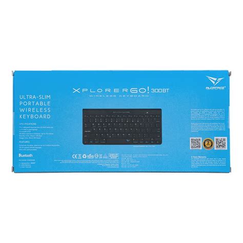 Order Alcatroz Xplorer GO 300BT Ultra Slim Portable Wireless Keyboard Metallic Black Online At