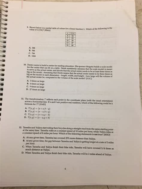 oneclass 9 shown below is a partial table of values for a linear