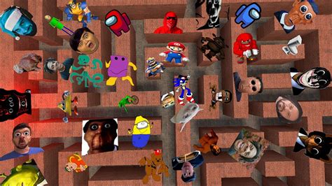 Too Much Nextbots In Maze [garrys Mod] Youtube