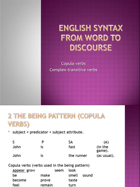Copula Verbs Prez 3 Pdf Verb Adjective