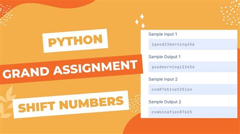 Grand Assignment 3 Shift Numbers Python Questions Nxtwaveccbp