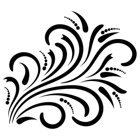 premium vector abstract curly element for design swirl curl divider