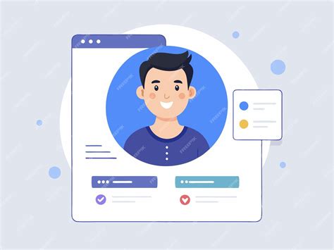 Premium Vector User Profile Interface Elements Illustration For Ui Premium Vector User Profile Interface Elements Illustration For Ui