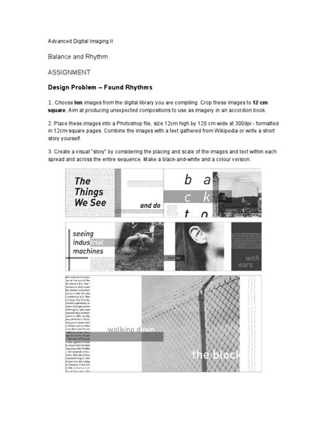 Assignment Rhythm And Balance Pdf