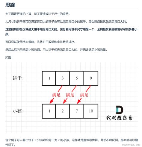 贪心算法分发饼干力扣