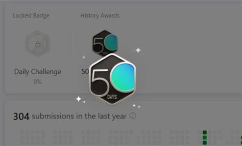 finished 50 days of leetcode with great code chahat pandey posted on