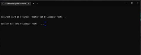 Cmd Timeout Befehl Zählt Nicht Runter Programmieren Konsolen
