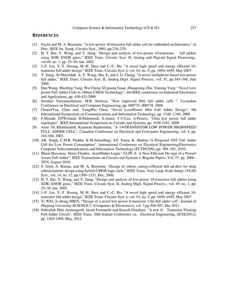 Low Power Area Gdi And Ptl Techniques Based Full Adder Designs Pdf