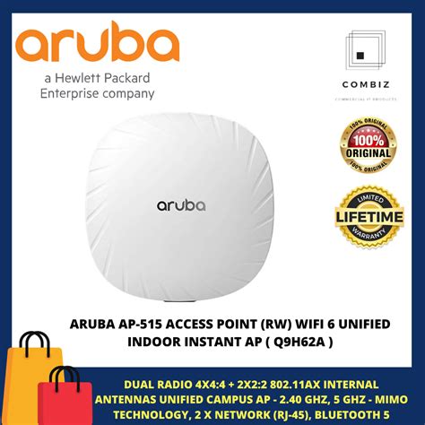 aruba ap 515 ap515 access point rw wifi 6 unified indoor instant ap