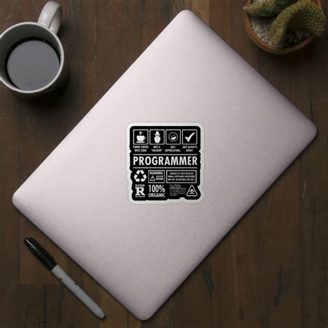Turns Coffee Into Code Funny Programmer Programmer Sticker Teepublic