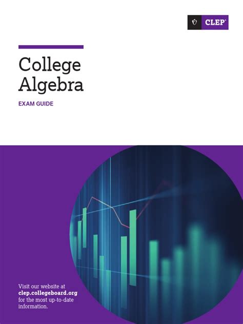 Clep College Algebra Examination Guide Pdf College Level